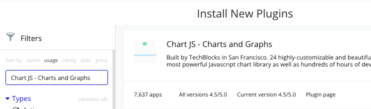 How to use the Chart JS - Charts and Graphs plugin