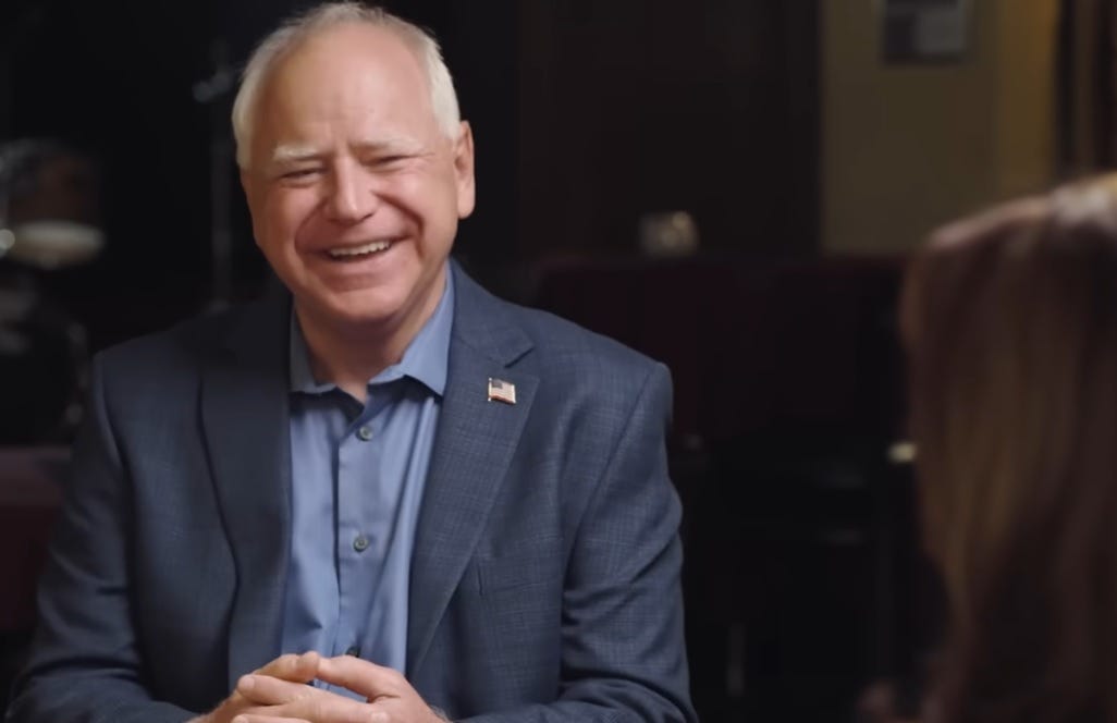 Creepy Bigots Declare Tim Walz Race Traitor For 'White Guy Tacos' Joke