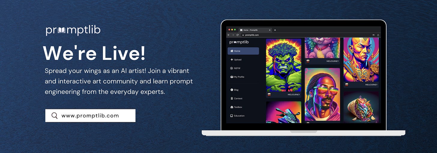 Welcome to Promptlib - AI Prompt Library Launch & GPT-4 Release