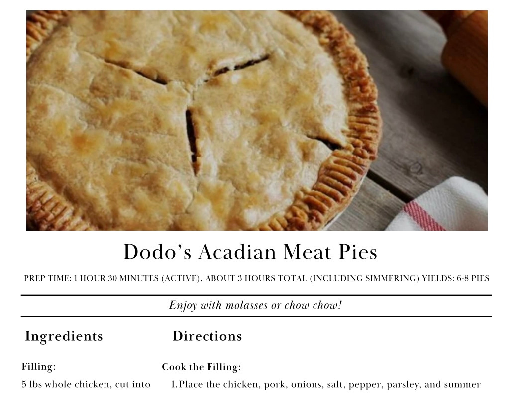 My Family's Meat Pie Recipe (With Free PDF!)/La Recette de Pâté de Ma ...
