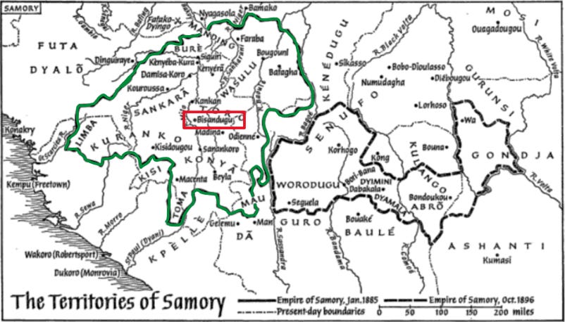 The empire of Samori Ture on the eve of colonialism (1870-1898)