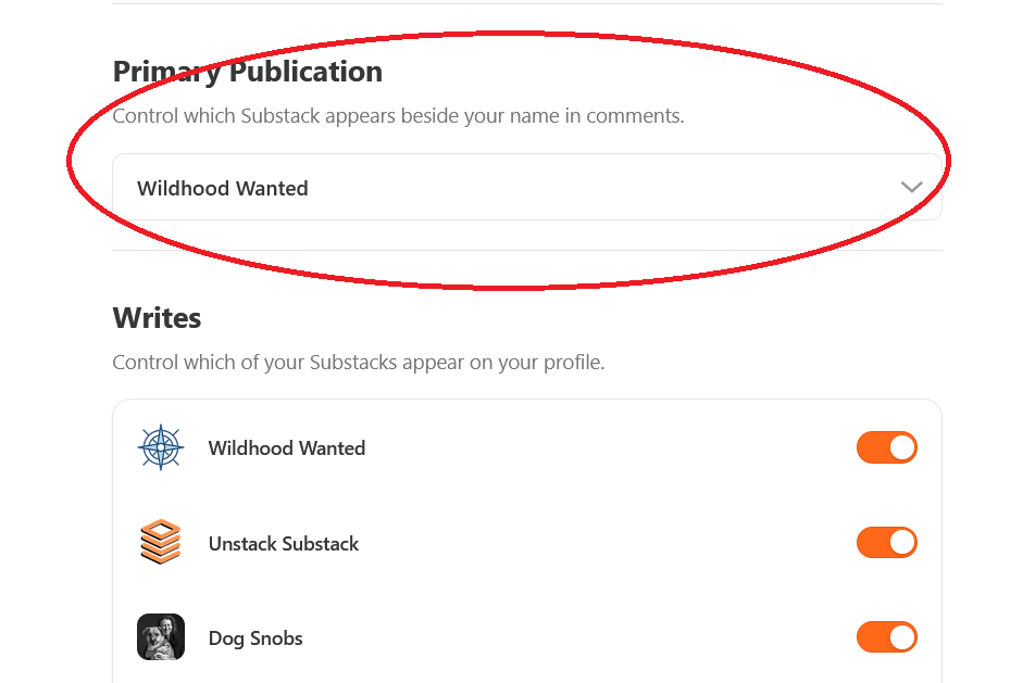 How To Feature Your Preferred Substack When You Have More Than One