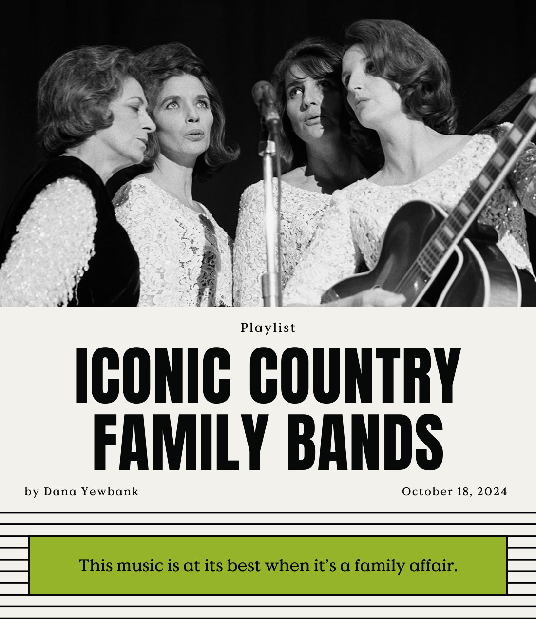 Iconic Country Family Bands - by BGS and Dana Yewbank