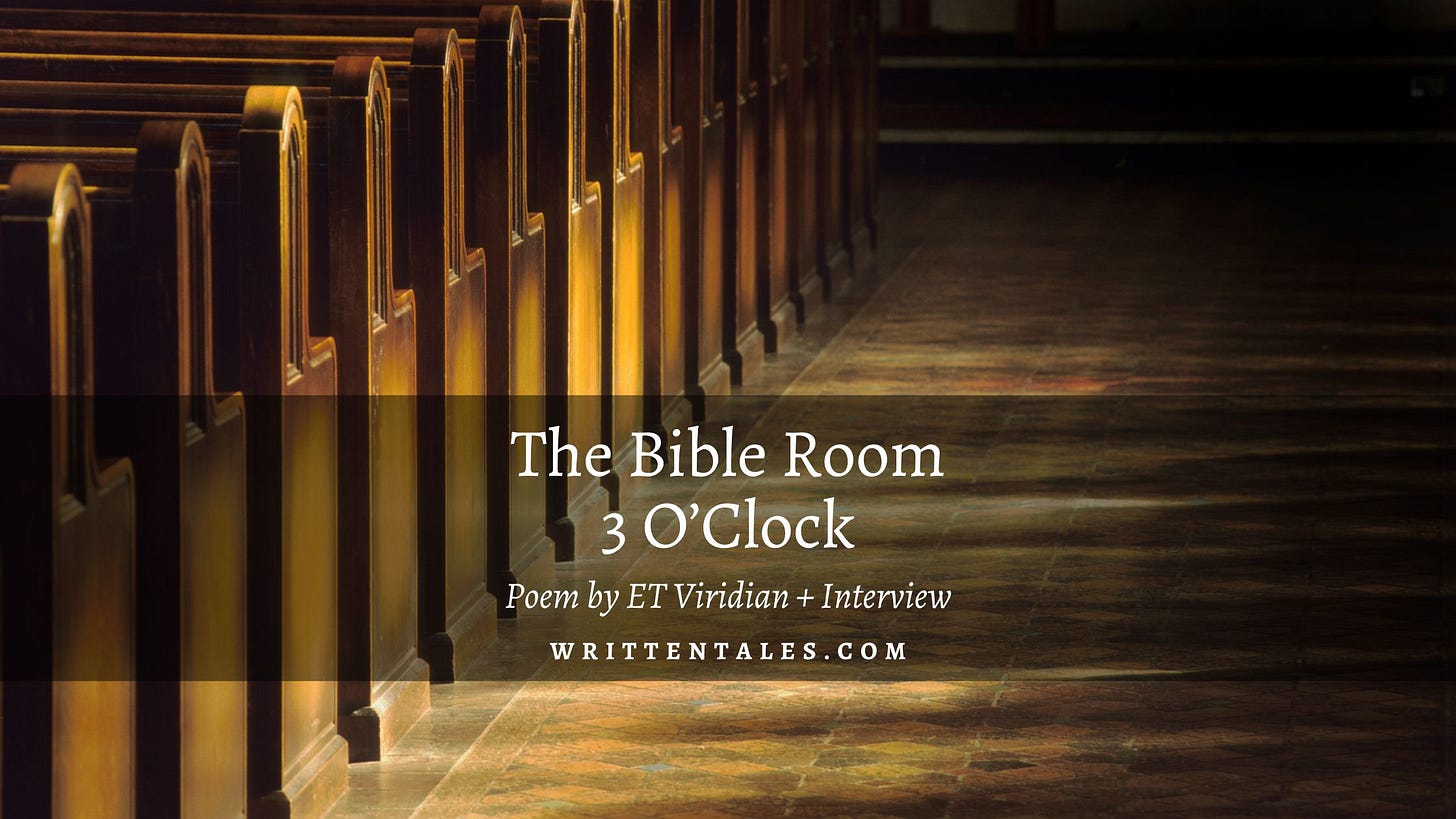 The Bible Room, 3 O’Clock - Written Tales Magazine
