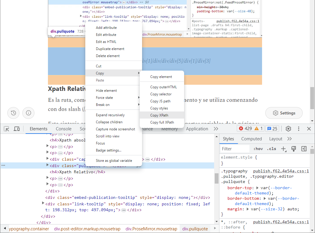 Xpath: Encuentra cualquier elemento en una página web