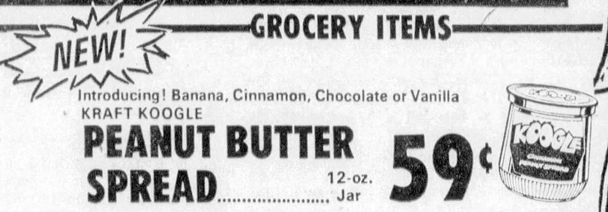 Koogle Peanut Butter Spread - The Retroist
