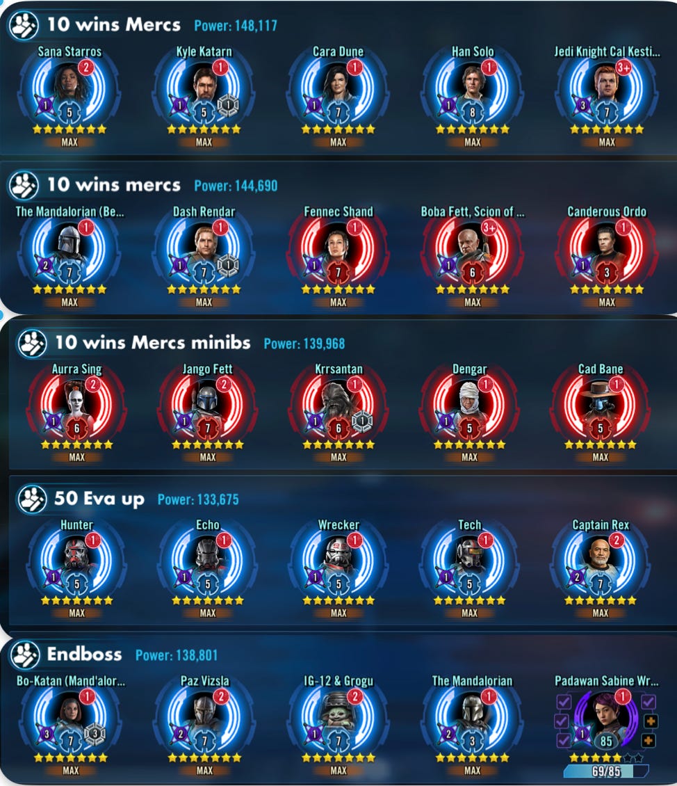 Conquest Feats & Team Building: Jocasta Nu