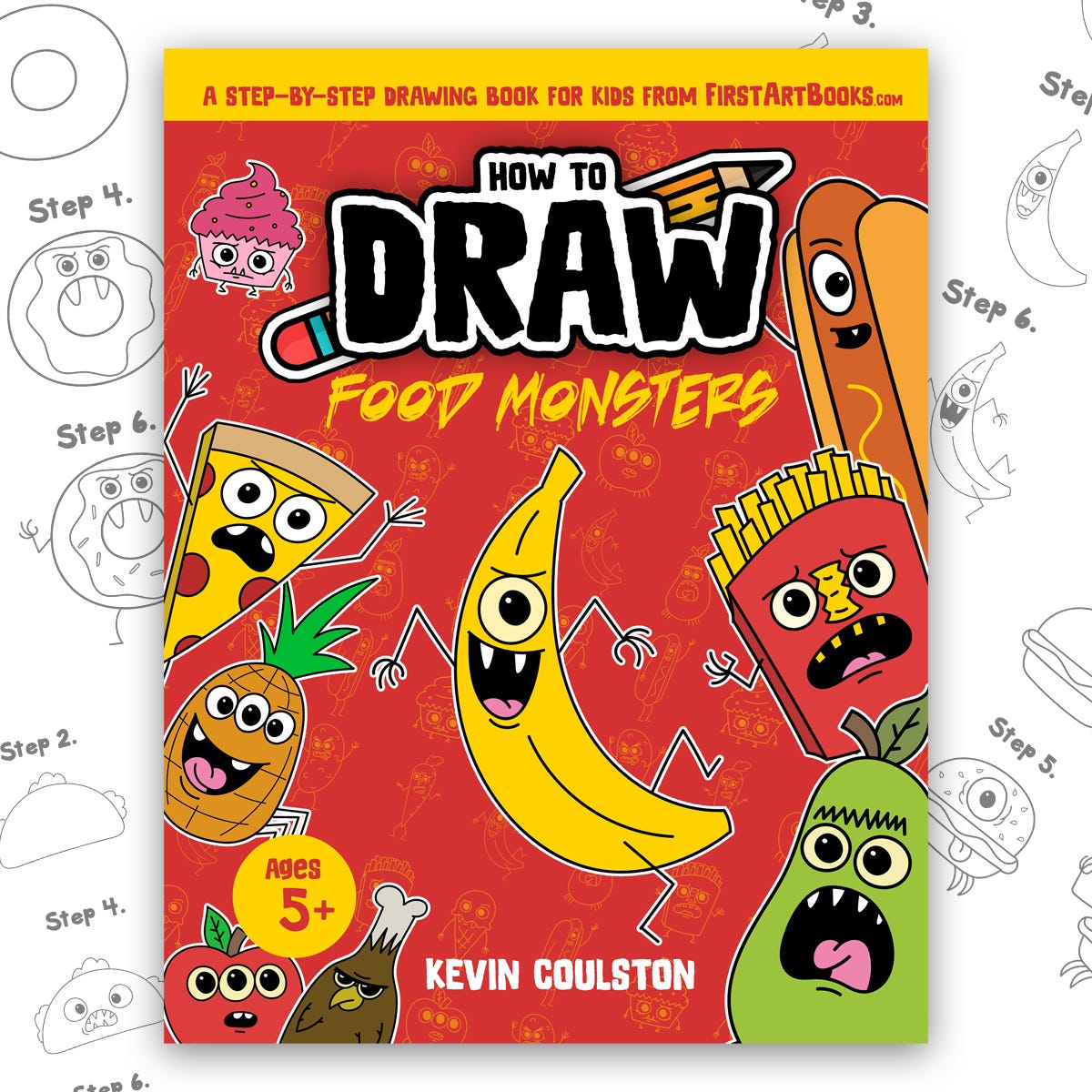 Video Drawing Tutorial: How To Draw A Cheeseburger Monster | Fun All ...