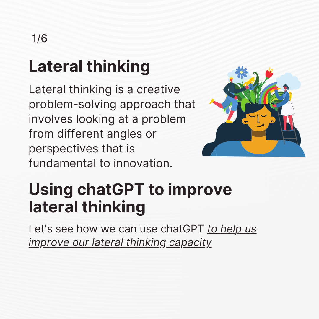 Improve your lateral thinking with chatGPT