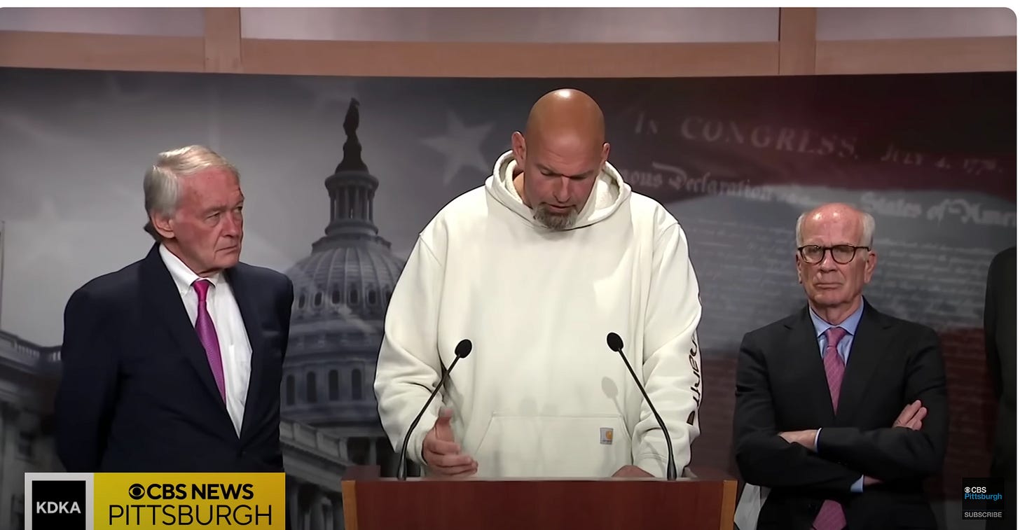New Senate Dress Code Lets John Fetterman Wear Shorts, Susan Collins ...