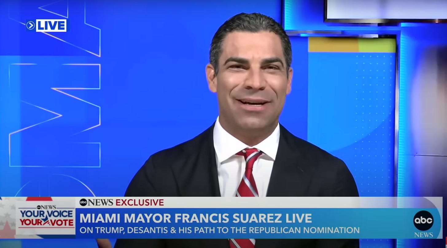 Miami Gop Mayor Francis Suarez Continuing Presidential Run On Cant