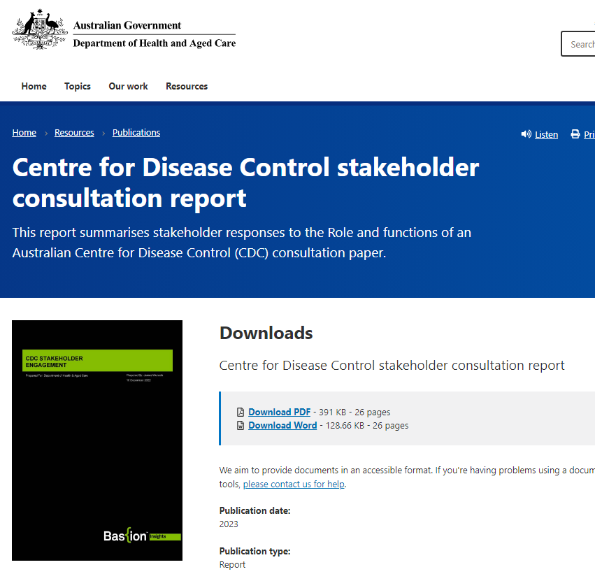 Australia is Establishing Their Very Own CDC to Unify Approaches to ...