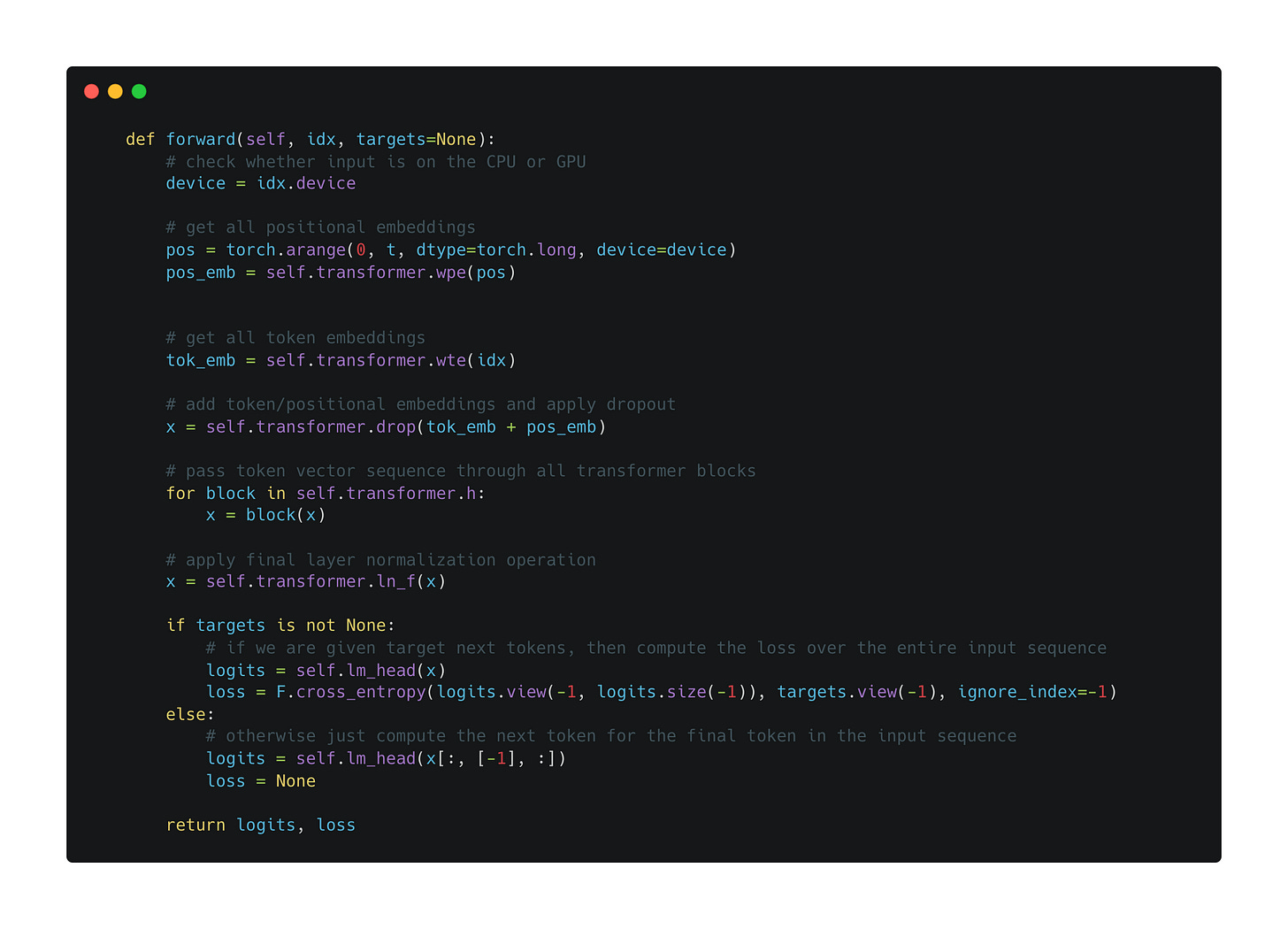 Language Model Training and Inference: From Concept to Code