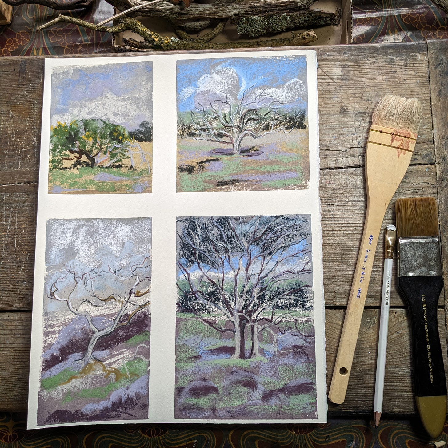 Making your mark - by Deborah Vass - still sketching