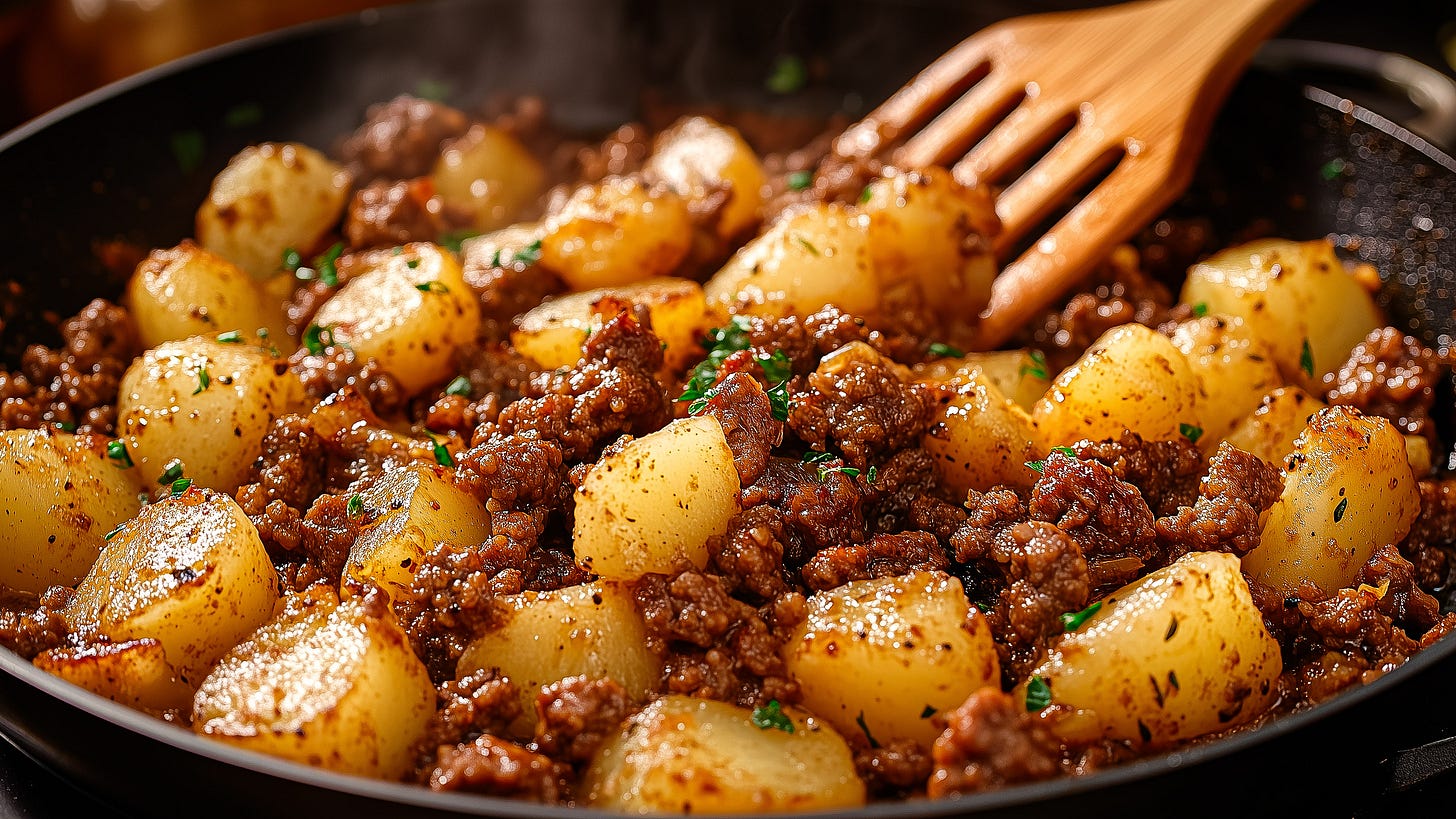 Just Potato and Ground beef! Simple and So Delicious!