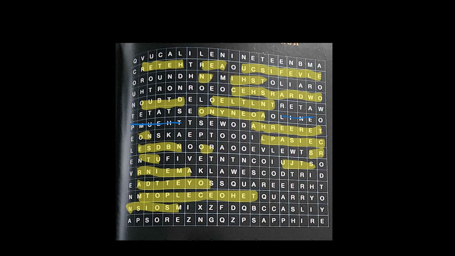 Found Clues to Jon Collins-Black Treasure Hunt - There's Treasure Inside