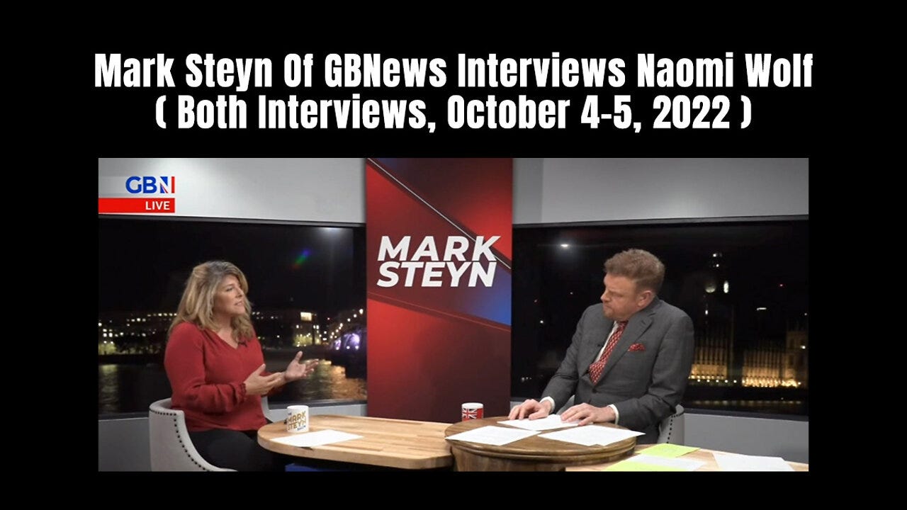 Journalists Naomi Wolf & Mark Steyn Silenced by British Media Regulator ...