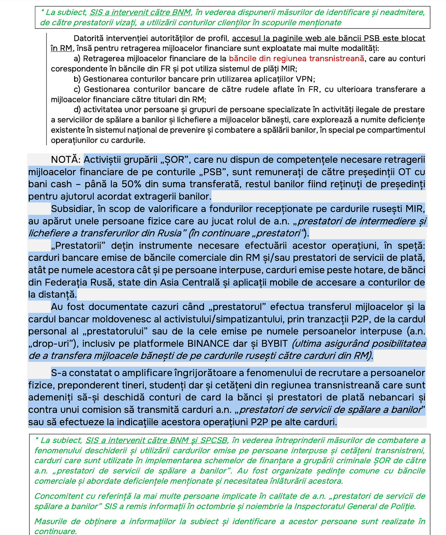 Liviu Alexa: Raportul serviciului secret al Republicii Moldova pe care ...