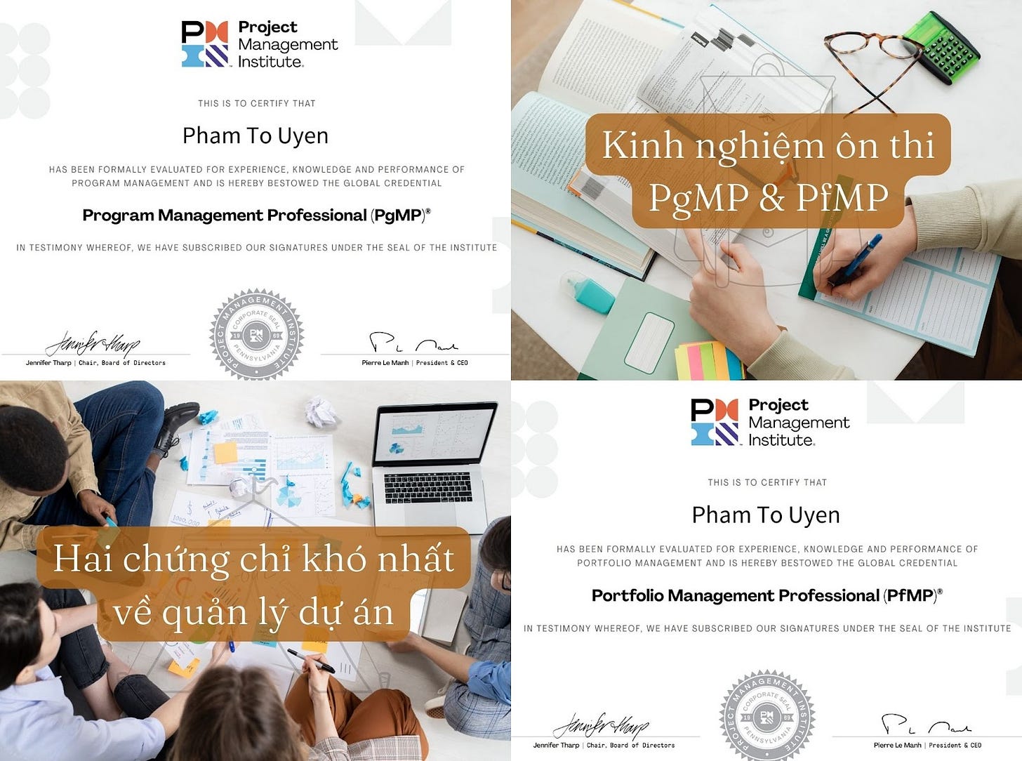 KINH NGHIỆM ÔN THI PGMP & PFMP - HAI CHỨNG CHỈ KHÓ NHẤT VỀ QUẢN LÝ DỰ ÁN