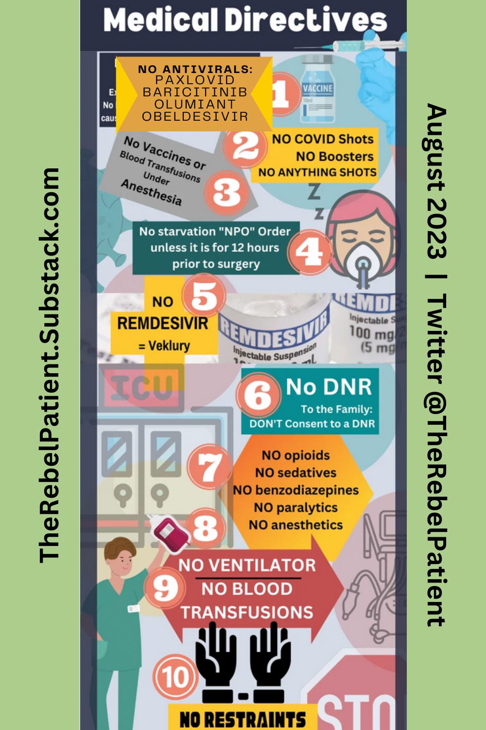 MEDICAL DIRECTIVES: Updated for August 2023