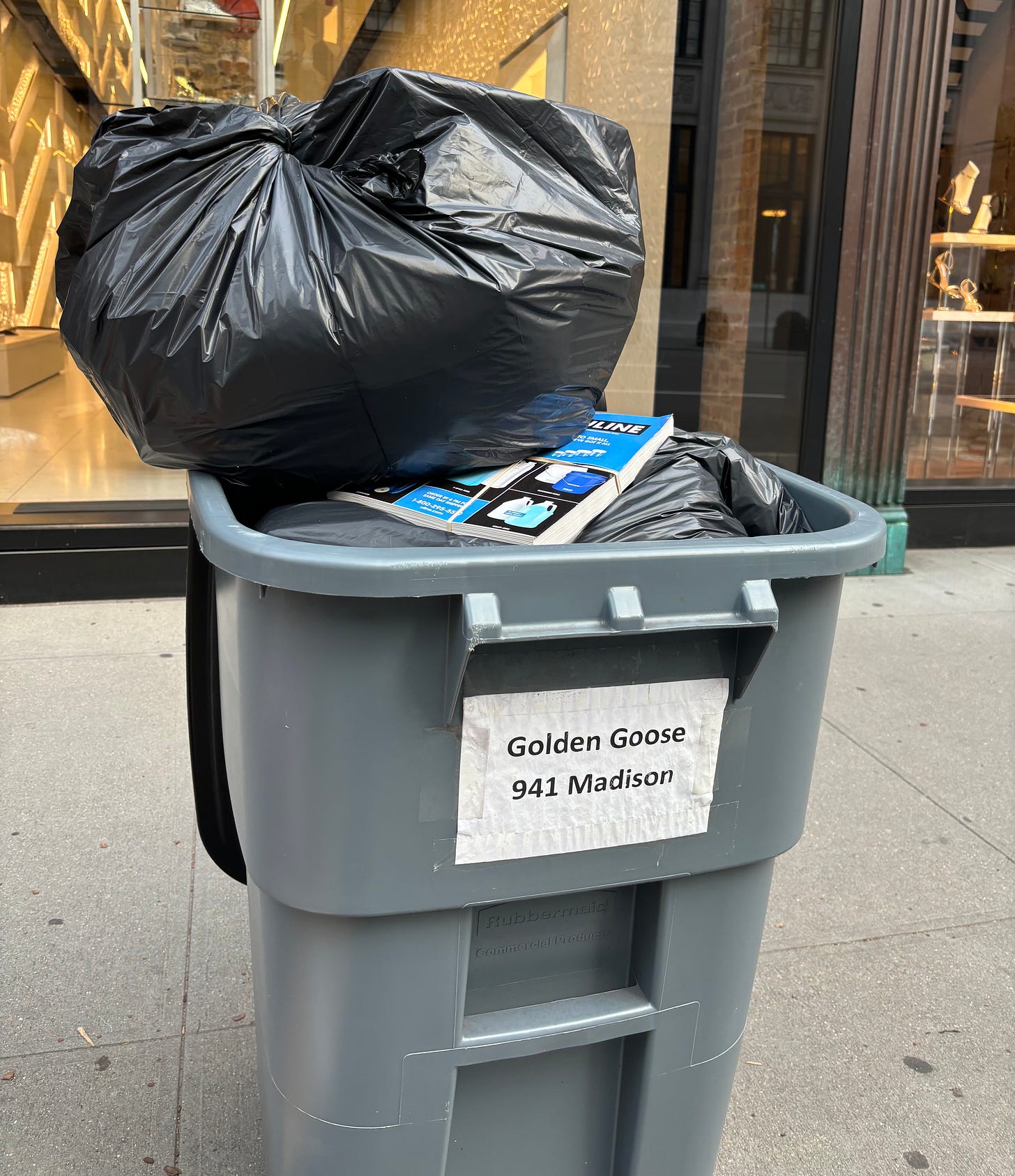 The Branded Trash Cans of Madison Ave