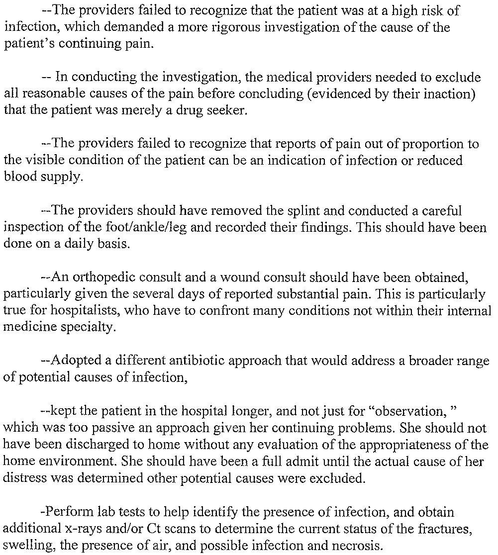 Foot/Ankle Fracture Bounceback [Missed Nec Fasc]