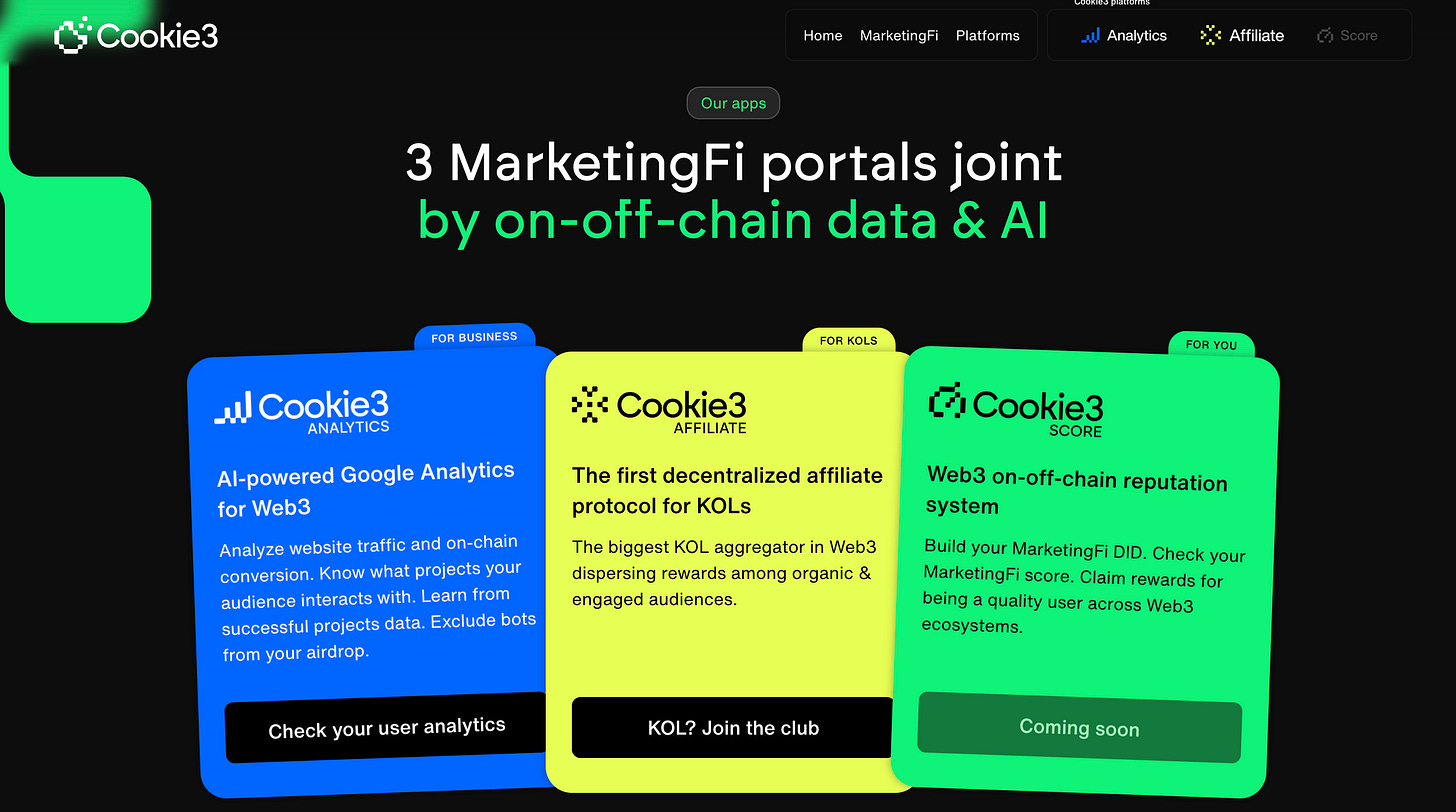 【Cookie DAO 🍪】AIエージェント市場のデータ基盤 APIとインデックスサイトを構築 / @cookiedotfun