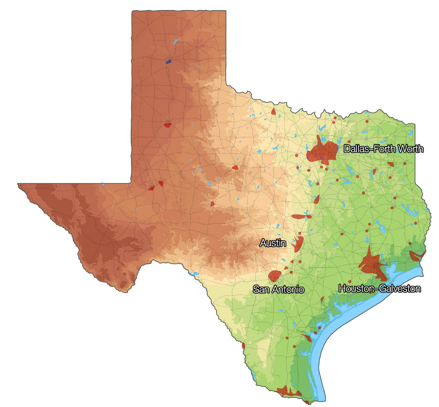 Why Is Texas Mainly a Triangle? - by Tomas Pueyo