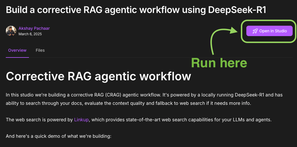Corrective RAG Agentic Workflow