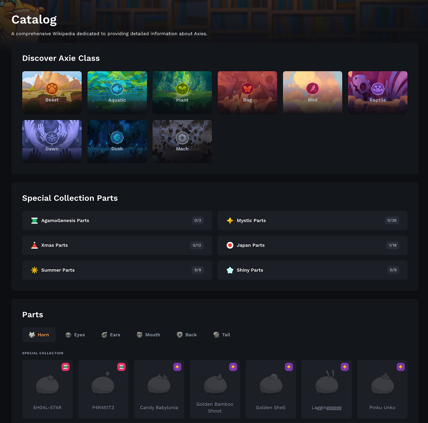 The Lunalog Catalog is HERE - by Axie Infinity