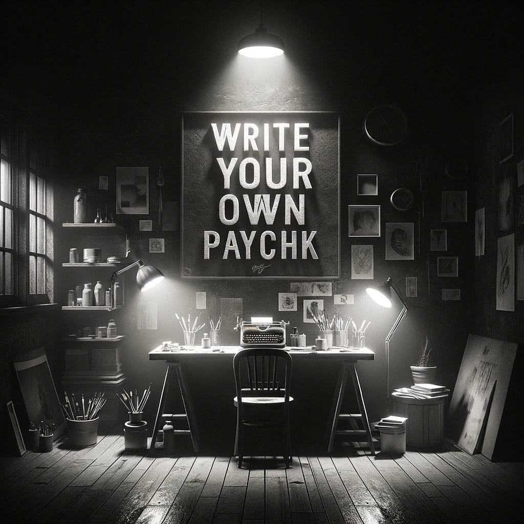 Write Your Own Paycheck [Letter 5/365] - by Amine Hammou 🏴