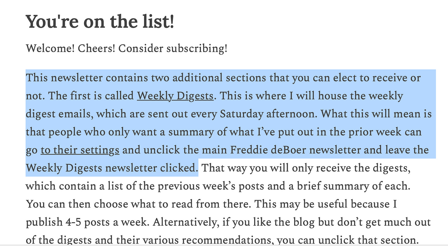 A guide to publication sections - On Substack