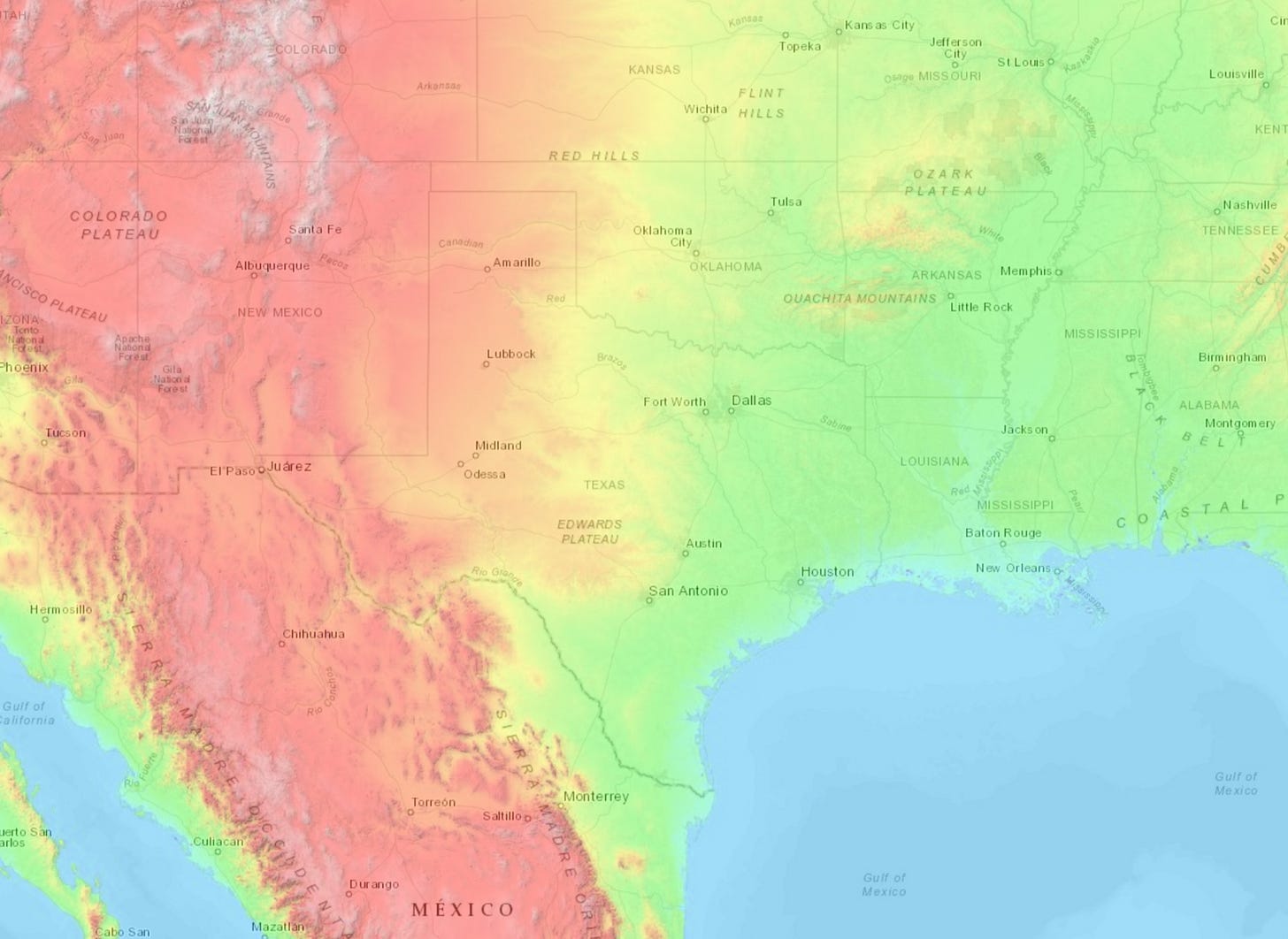 Why Is Texas Mainly a Triangle? - by Tomas Pueyo