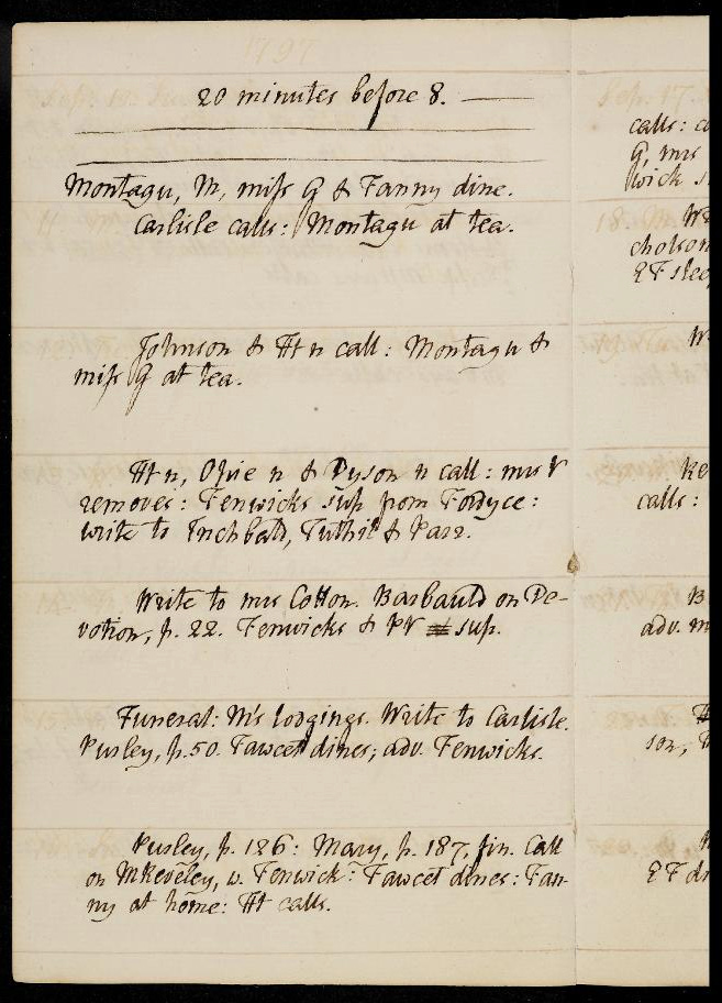 P.S. Mary and Percy Bysshe Shelley's Diary