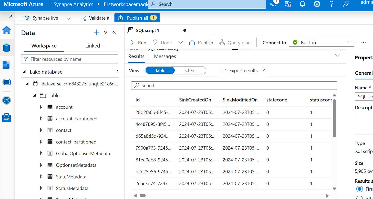 Data Integration with Azure Synapse Link for Dataverse