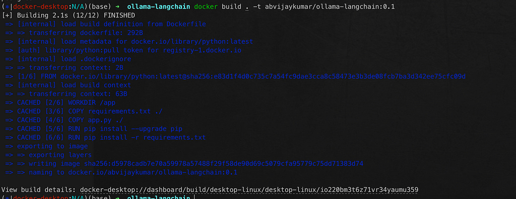 Ollama — Build a ChatBot with Langchain, Ollama & Deploy on Docker
