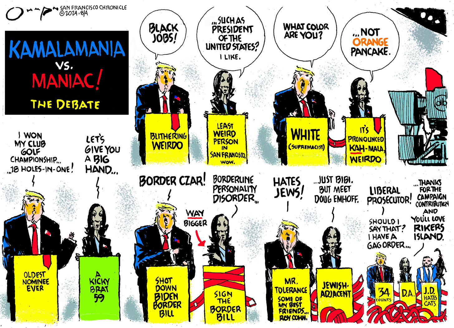 How to draw a political cartoon in 38 E-Z steps.