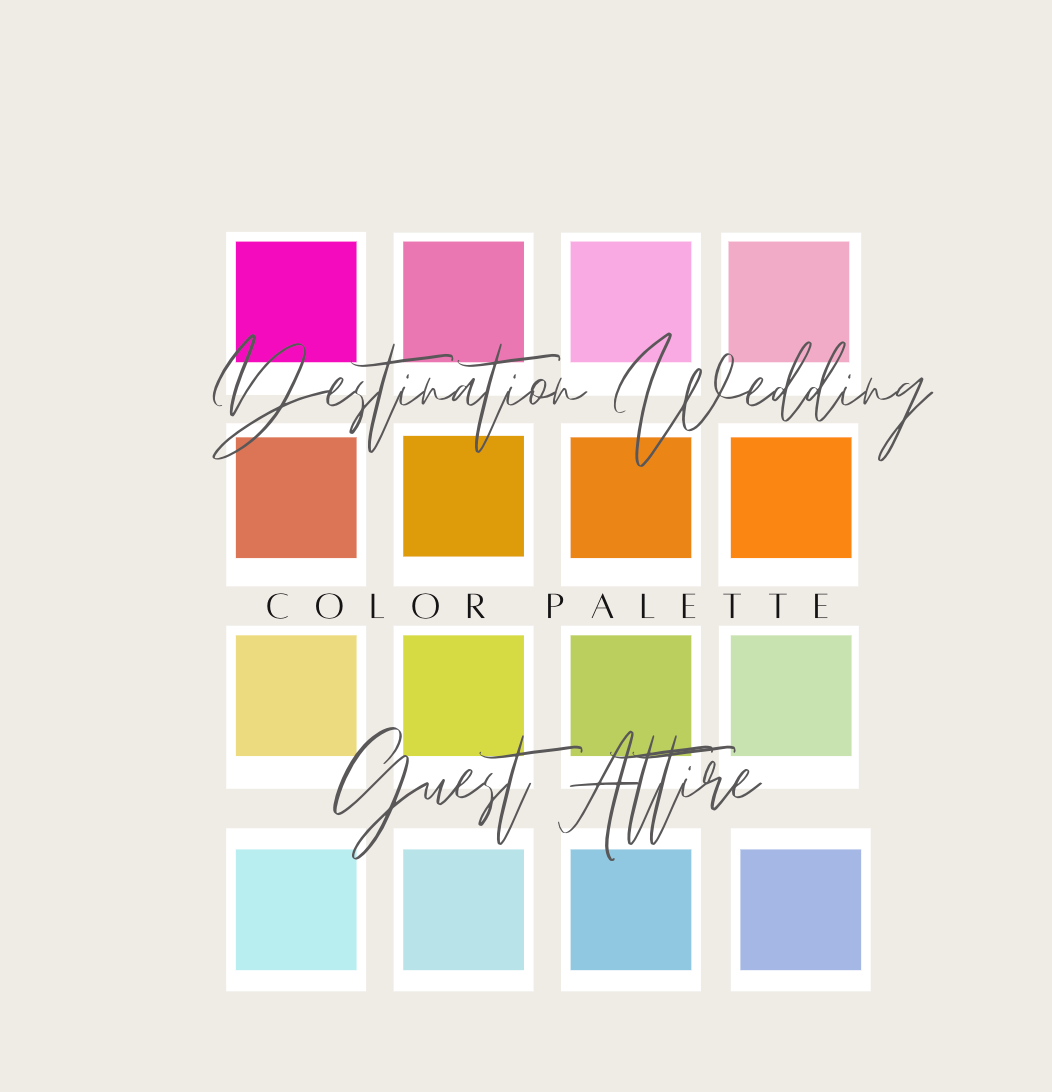 How to Assign a Wedding Guest Color Palette: A Subtle Guide