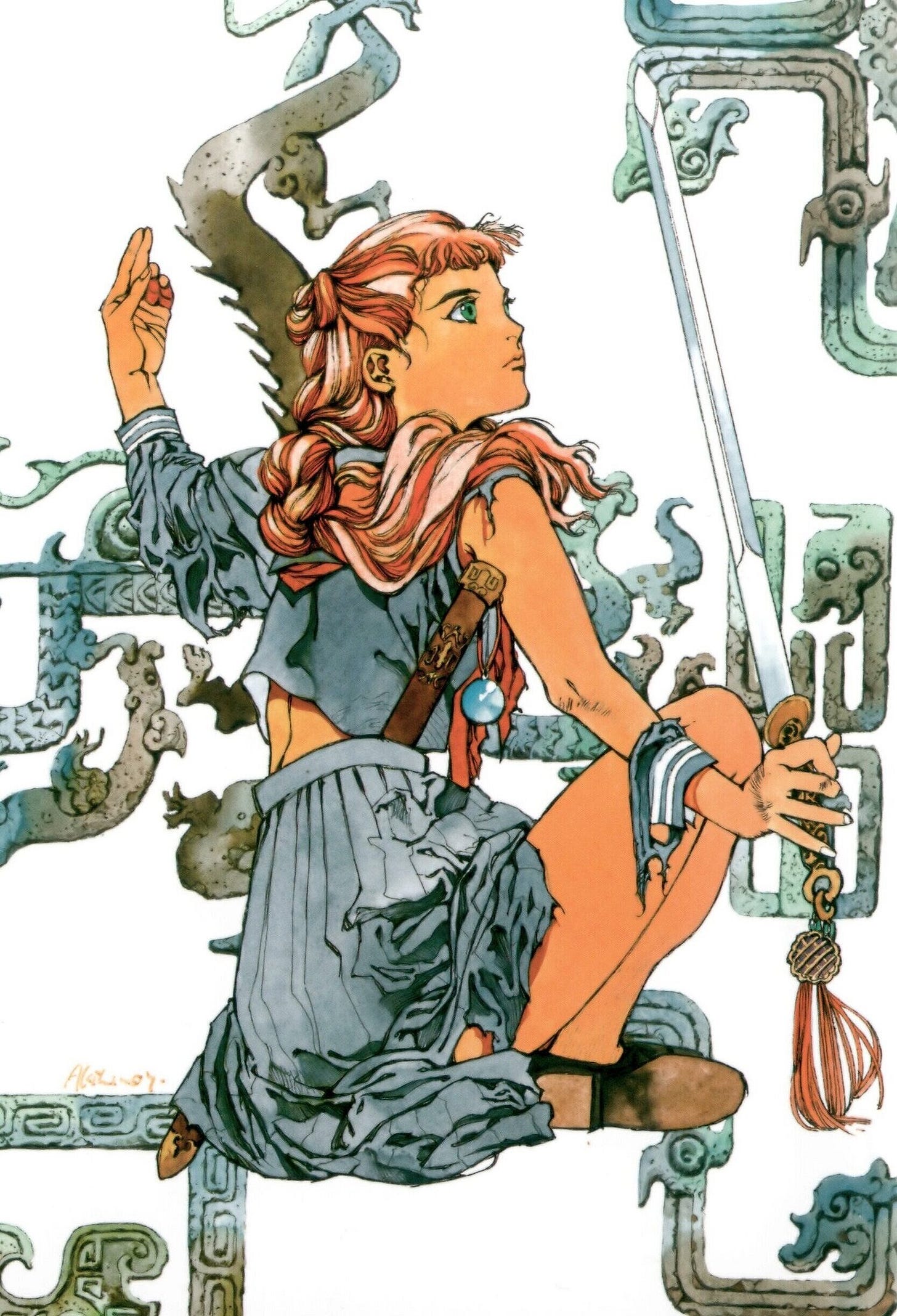 The art of Akihiro Yamada, a Black Rainbow over the Twelve Kingdoms