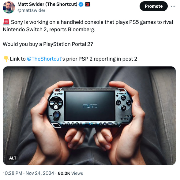 Sony’s PSP 2 handheld that can play PS5 games is reportedly in development