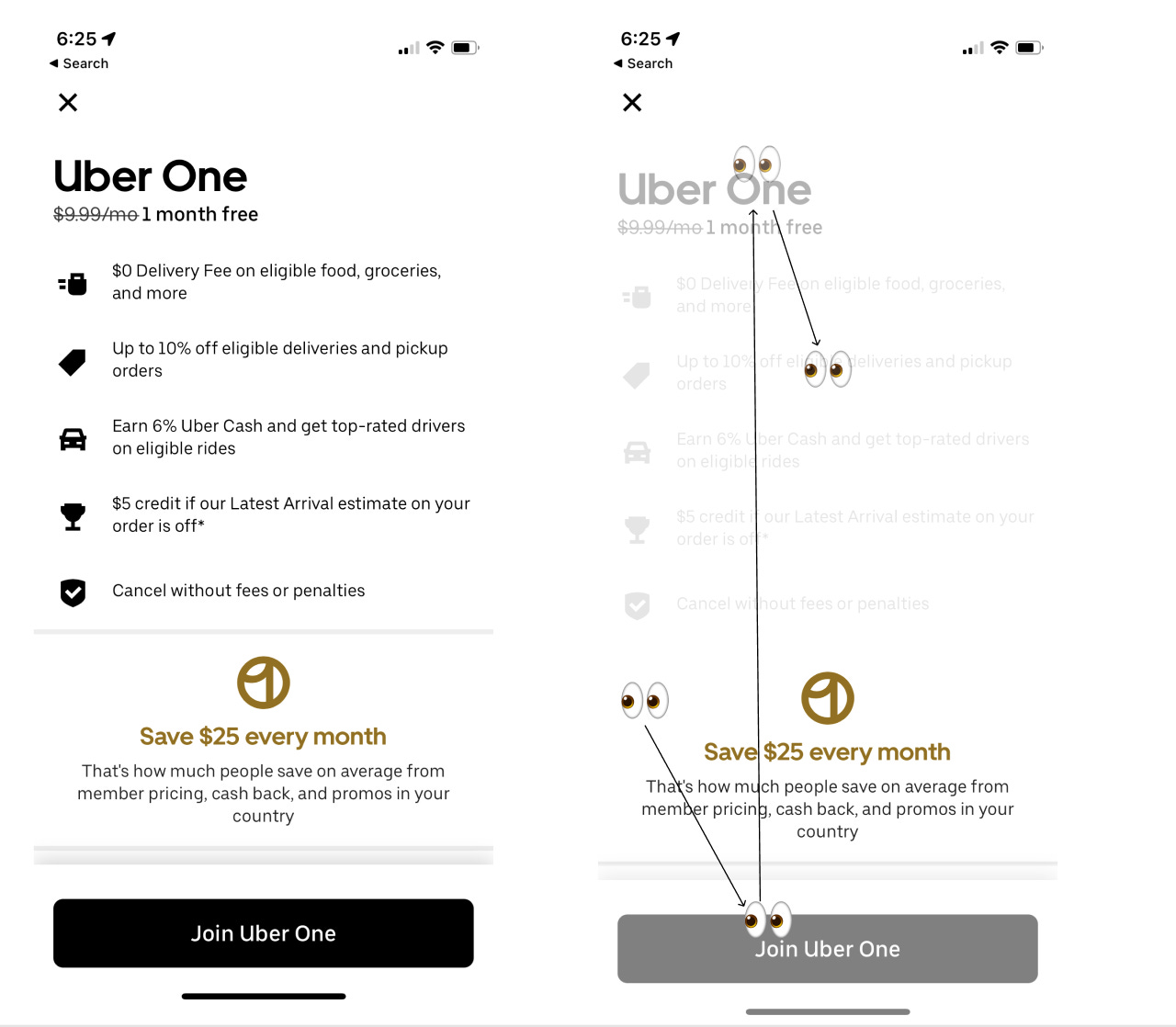 🚗 Uber One: Information Hierarchy - by Ali A.
