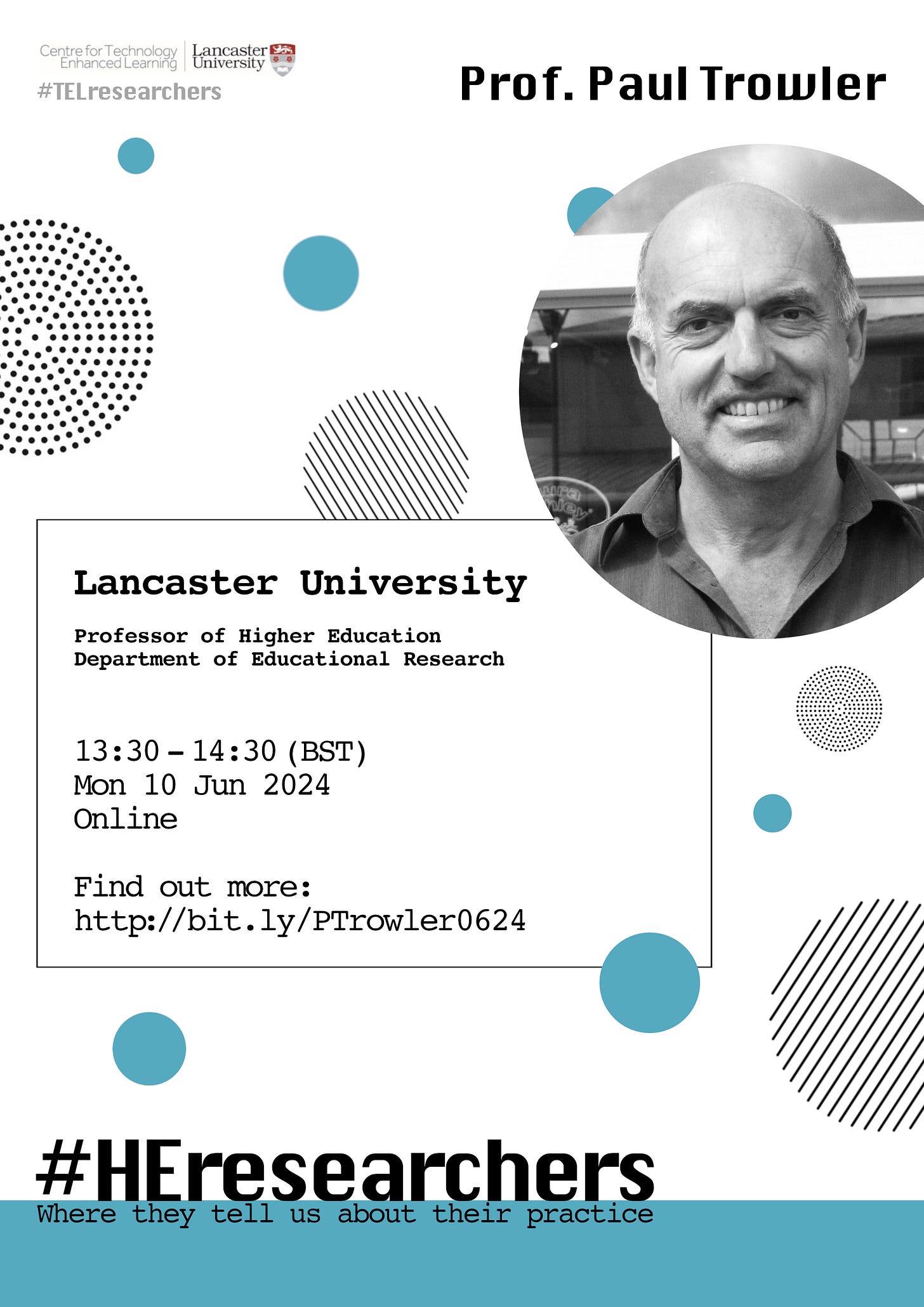 #TELresearchers & #HEresearchers with Prof. Paul Trowler