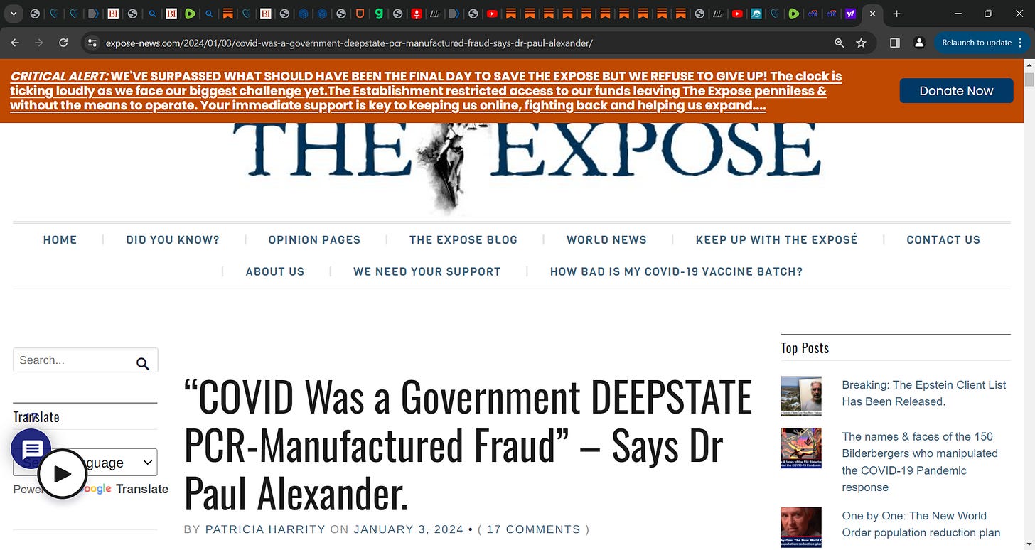 “COVID Was a Government DEEPSTATE PCR-Manufactured Fraud” – Says Dr ...