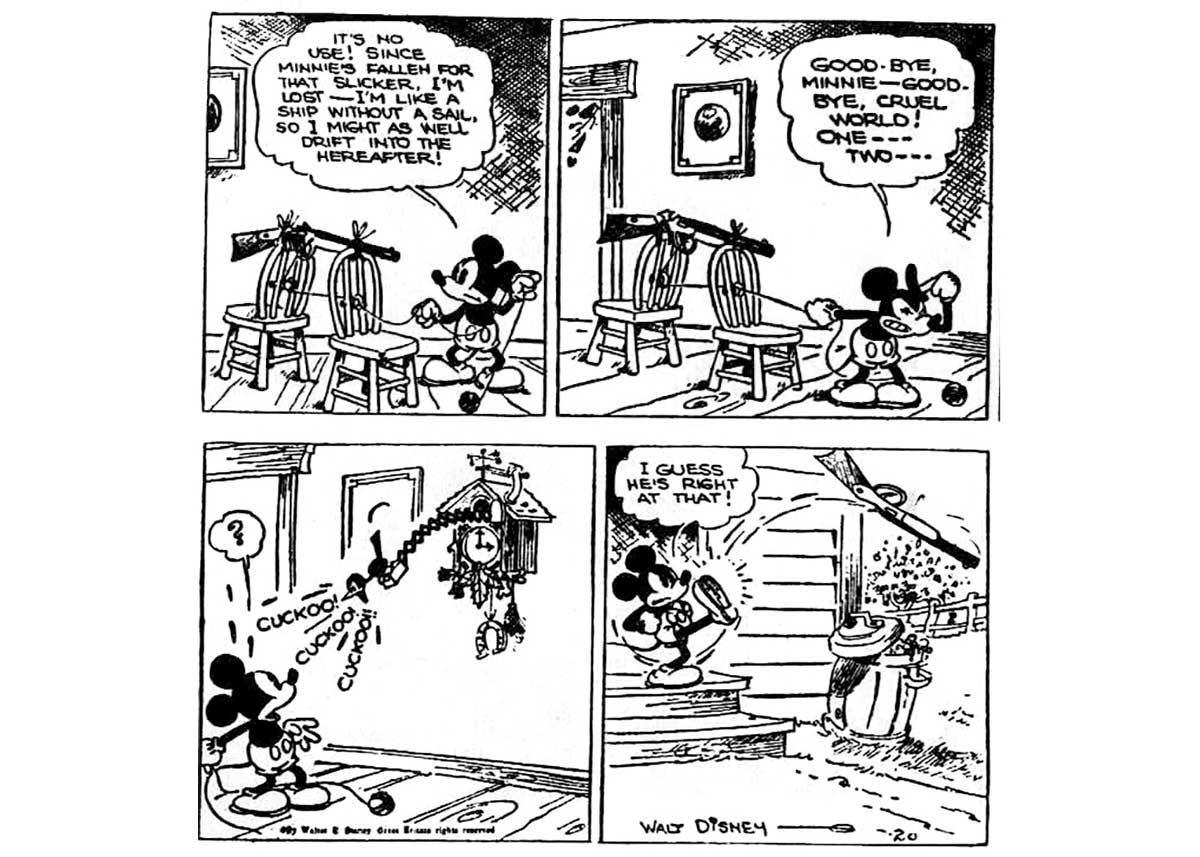 Remember when Mickey Mouse decided to commit suicide?