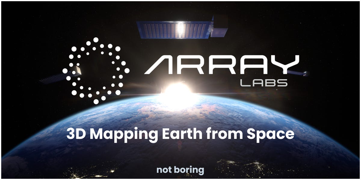 Array Labs: 3D Mapping Earth from Space