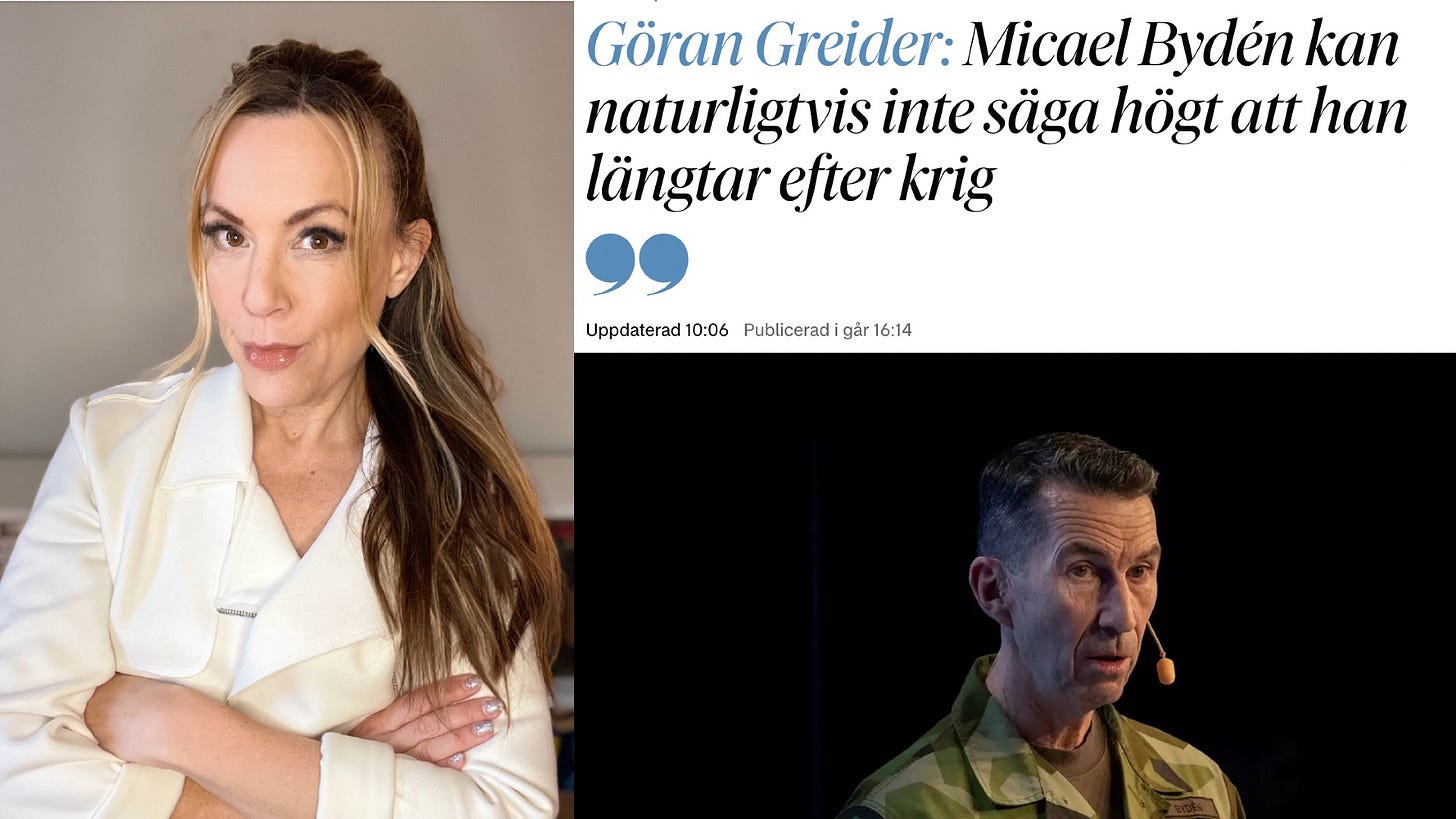 Greider förolämpar militären