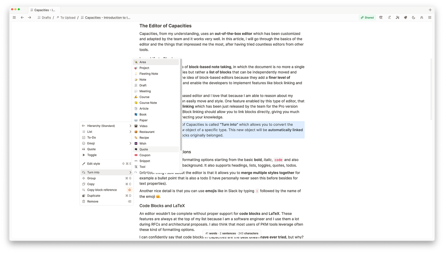 Capacities - Introduction to the Block-Based Editor