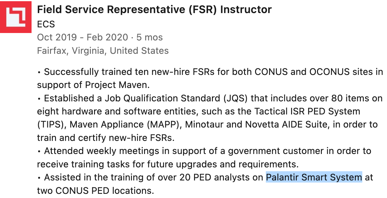 Pentagon certified Palantir as only supplier for artificial ...