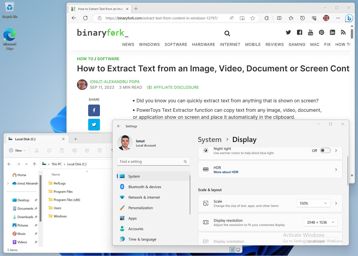 3 easy ways to make text and interface elements bigger in Windows