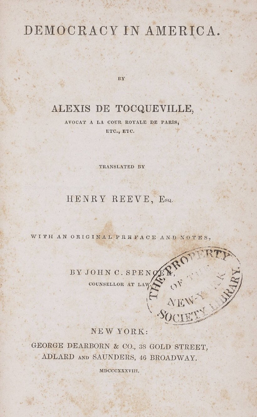Democracy in America by Alexis De Tocqueville | Notes & Summary